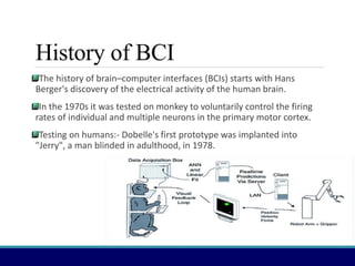 BCI(Brain Computer Interface) project | PPT