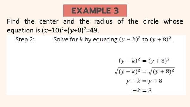 Conic Section: Circles (Pre-Calculus).pdf | Photography | Arts and Crafts