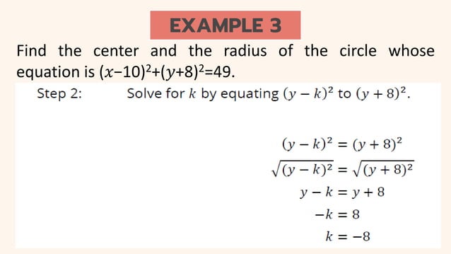 Conic Section: Circles (Pre-Calculus).pdf | Photography | Arts and Crafts