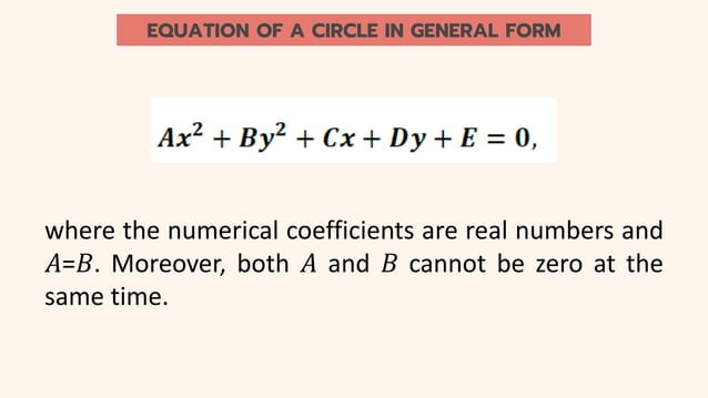 Conic Section: Circles (Pre-Calculus).pdf | Photography | Arts and Crafts