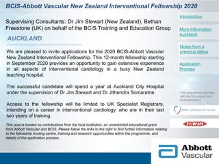 Bcis 2020 fellowship programme auckland | PDF