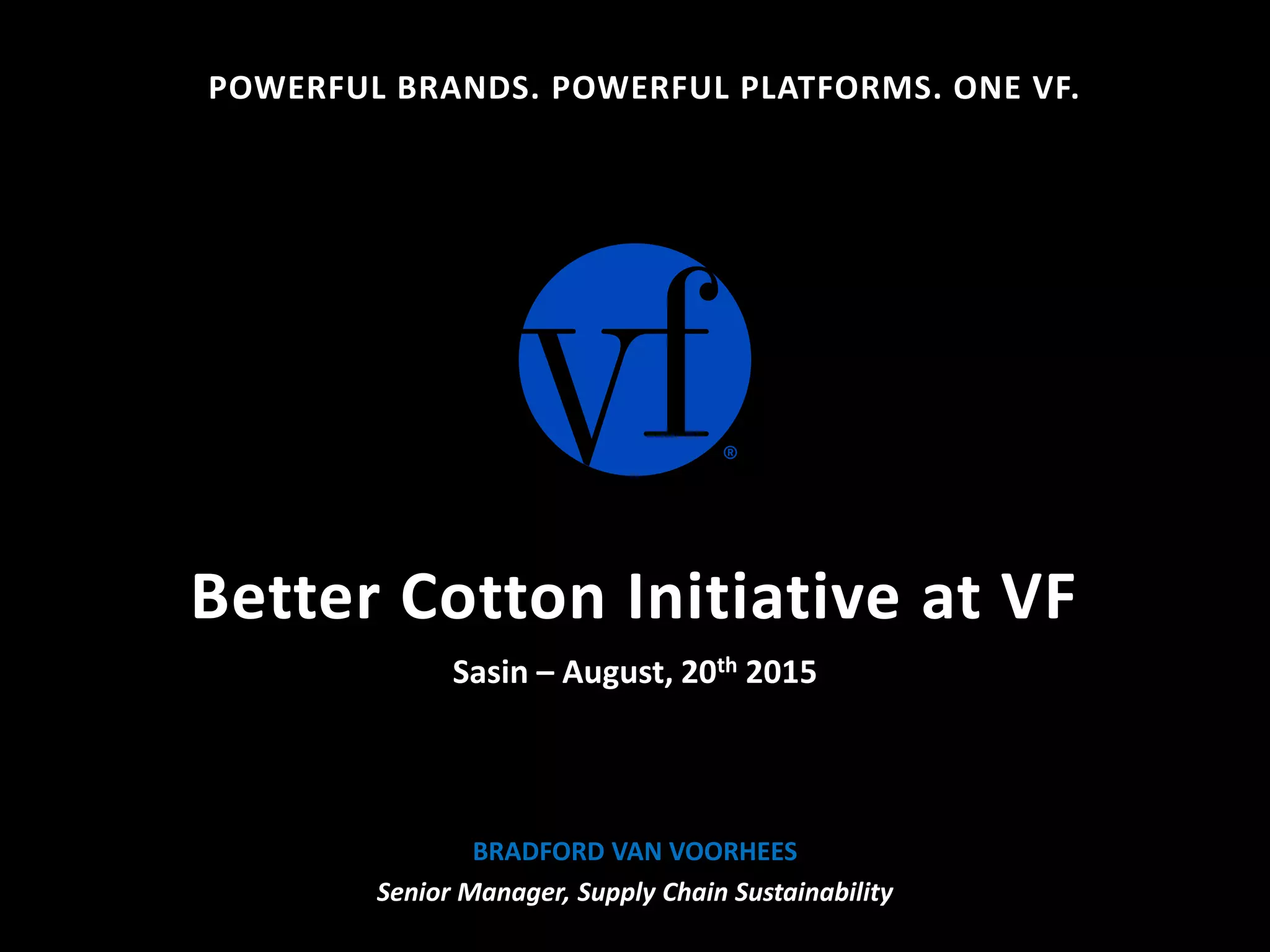 The Better Cotton Initiative | PDF