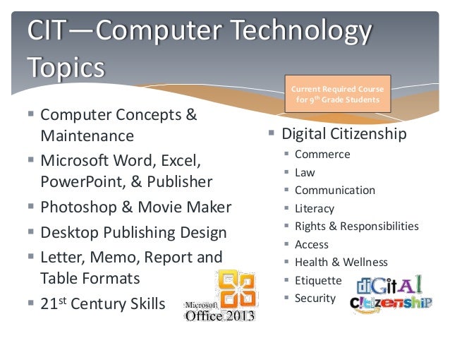 Milton High School--Business & Computer Technology Course Information