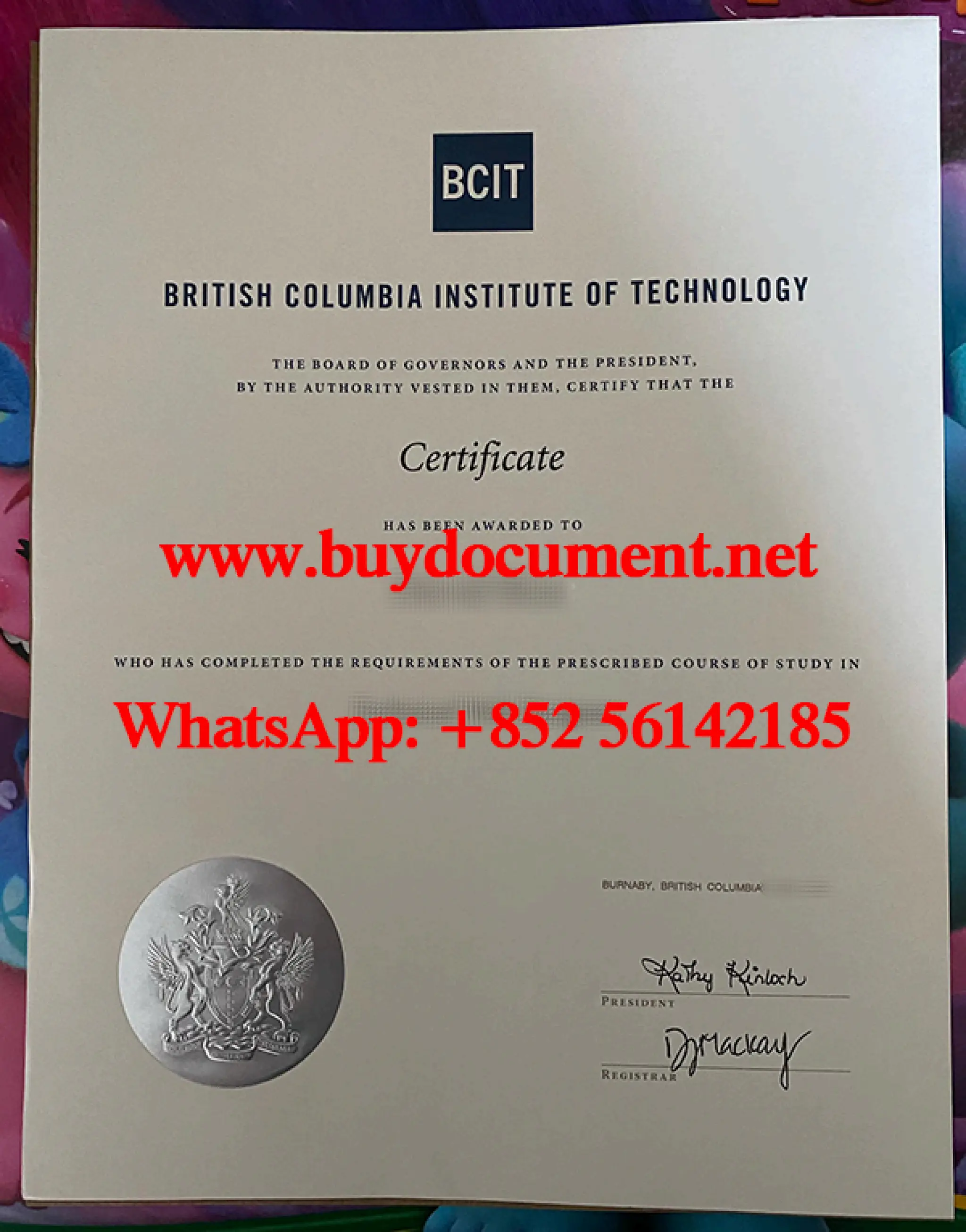 BCIT diploma | PDF