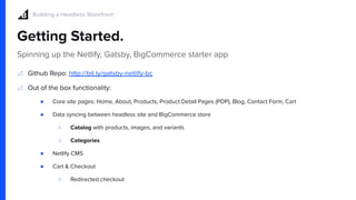 Building Ecommerce Storefronts on the JAMstack | PPT | Free Download