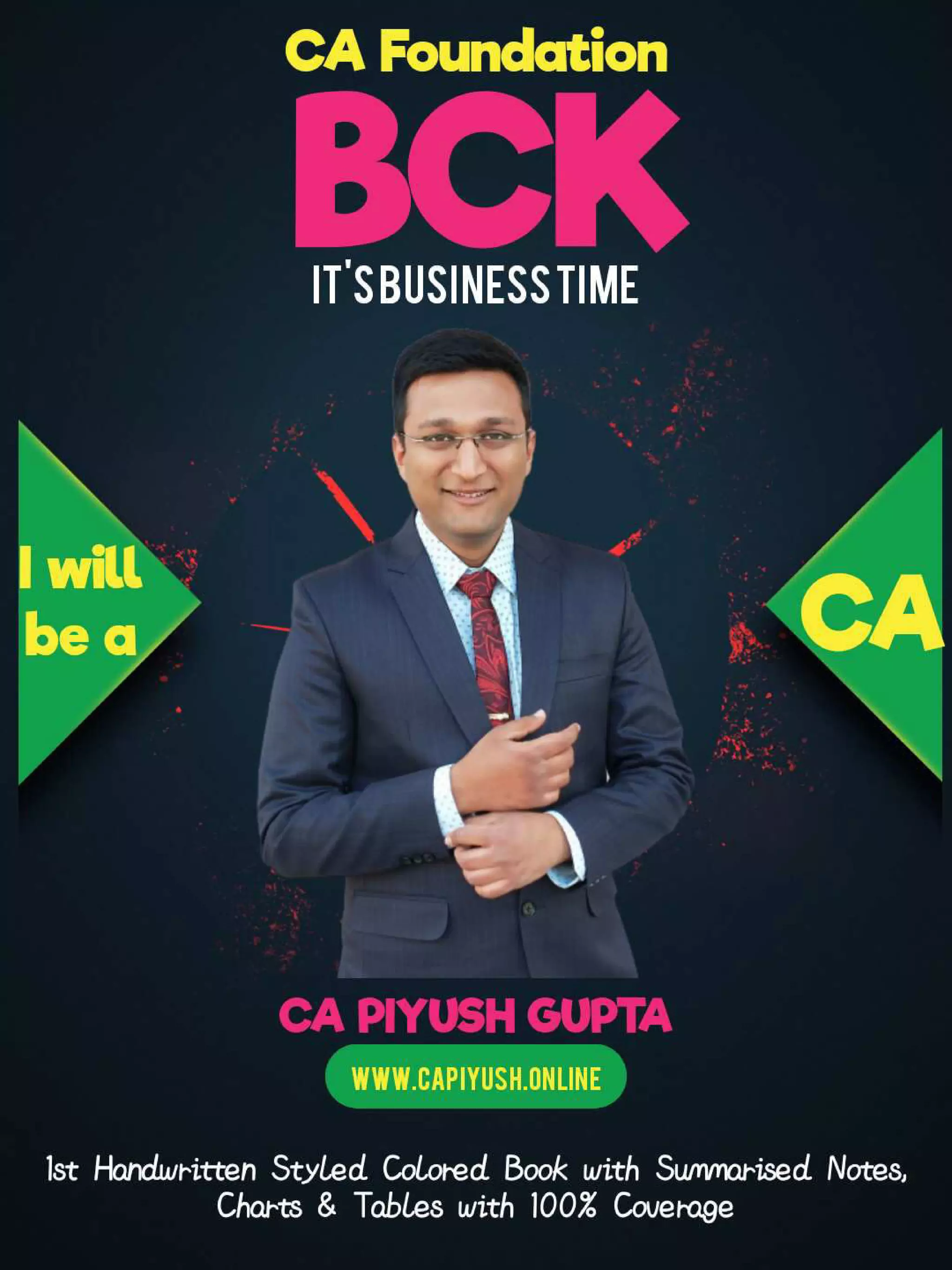 Bck best colored book by ca piyush gupta ca foundation copy | PDF