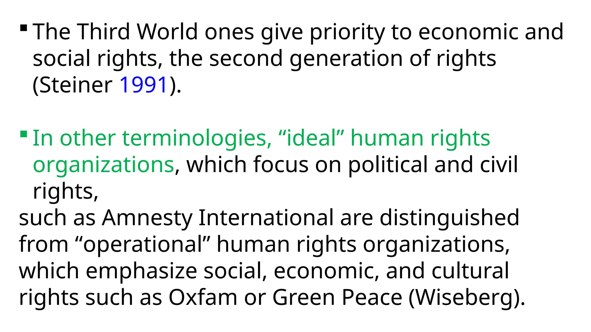 Classification of Human Rights and it's significance | PPTX