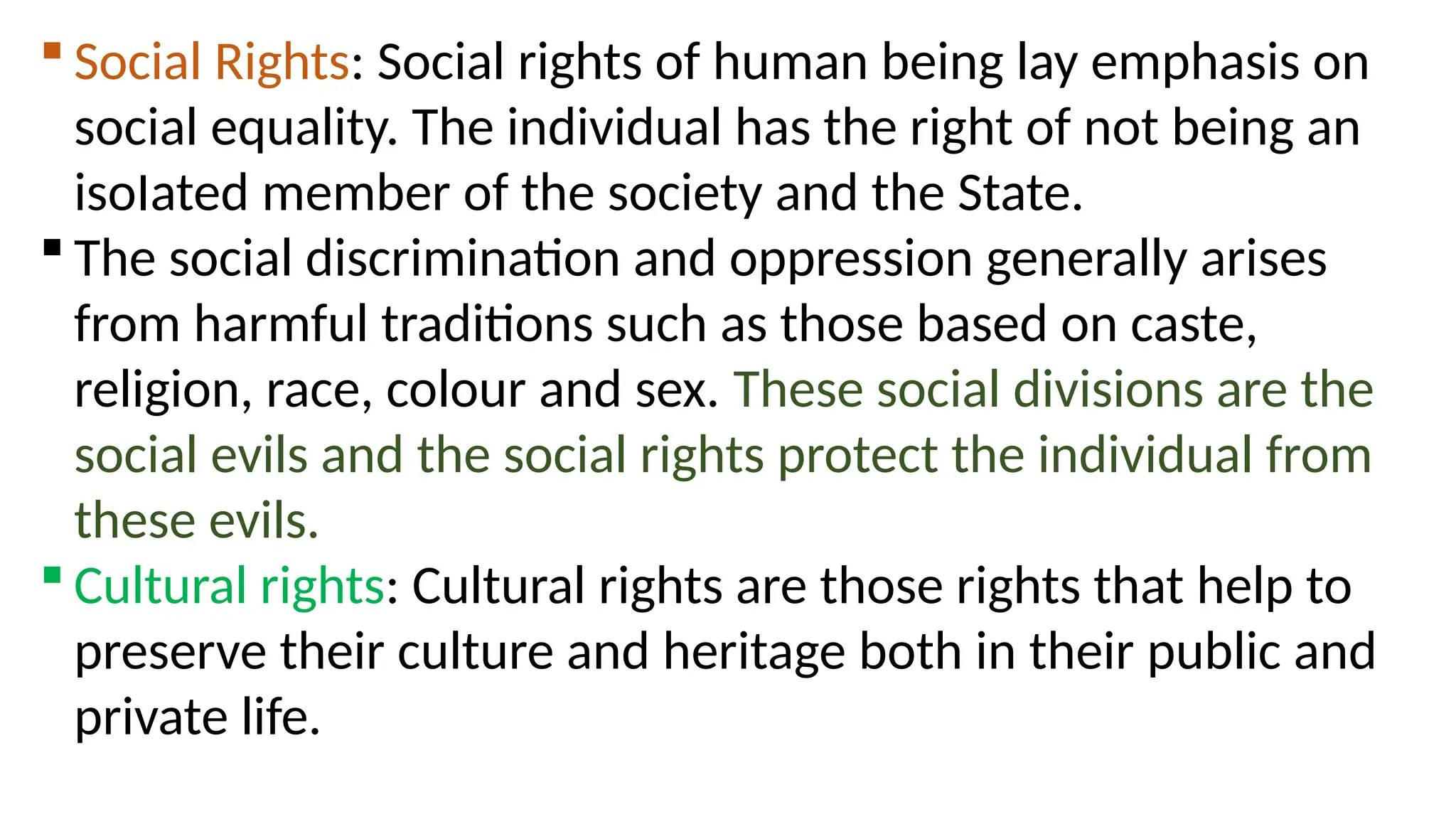 Classification of Human Rights and it's significance | PPTX