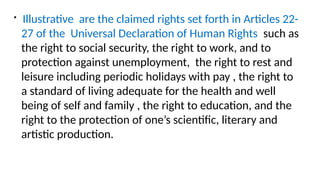 Classification of Human Rights and it's significance | PPTX