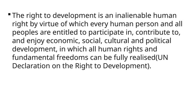 Classification of Human Rights and it's significance | PPTX