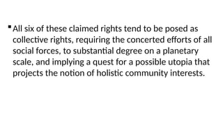 Classification of Human Rights and it's significance | PPTX