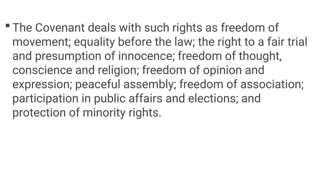 Classification of Human Rights and it's significance | PPTX