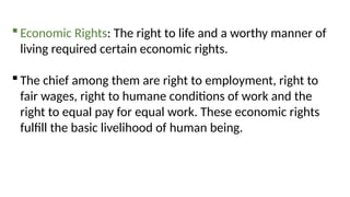 Classification of Human Rights and it's significance | PPTX