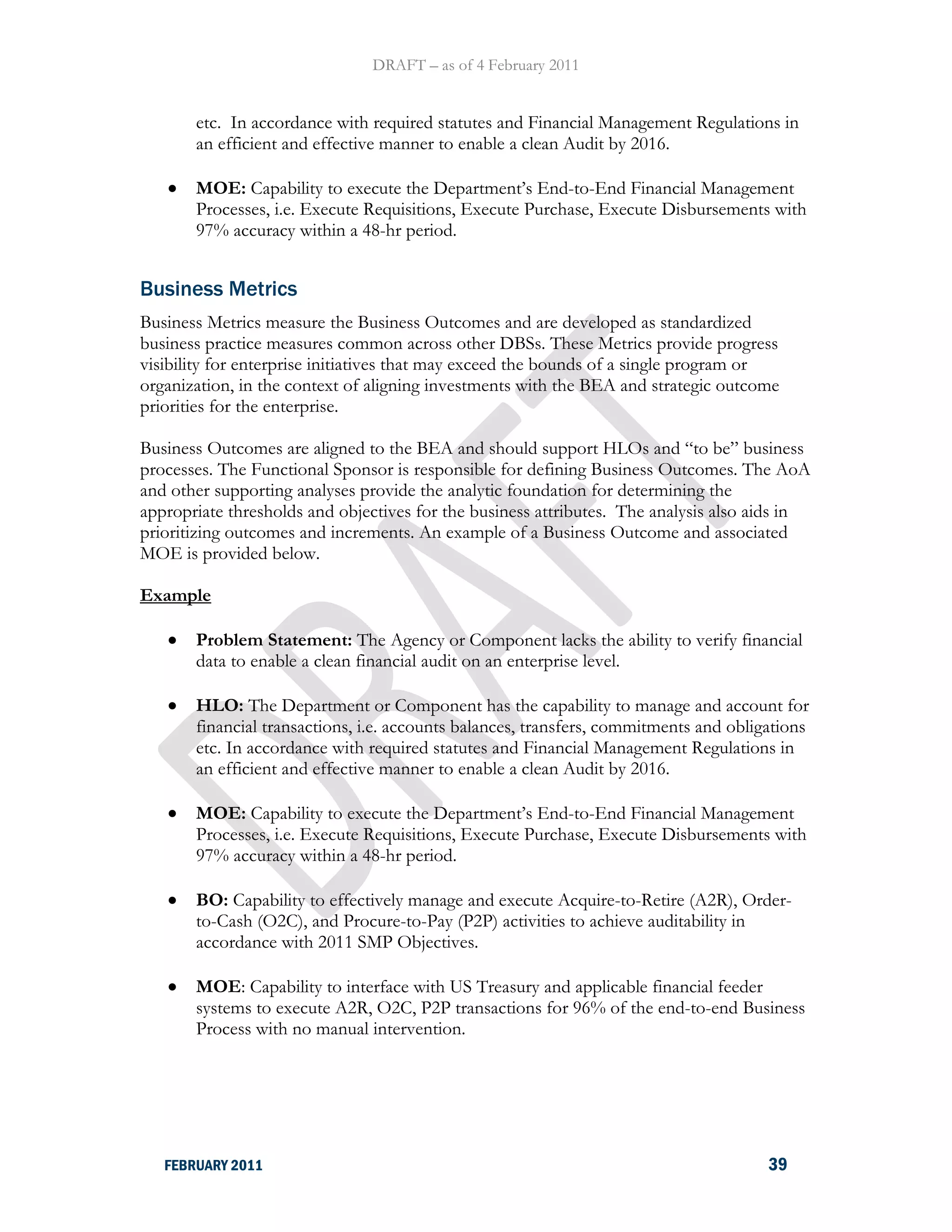 DoD Business Capability Lifecycle (BCL) Guide (Draft) | PDF