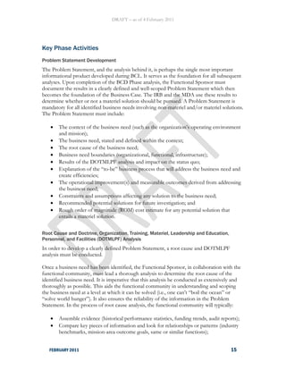 DoD Business Capability Lifecycle (BCL) Guide (Draft) | PDF