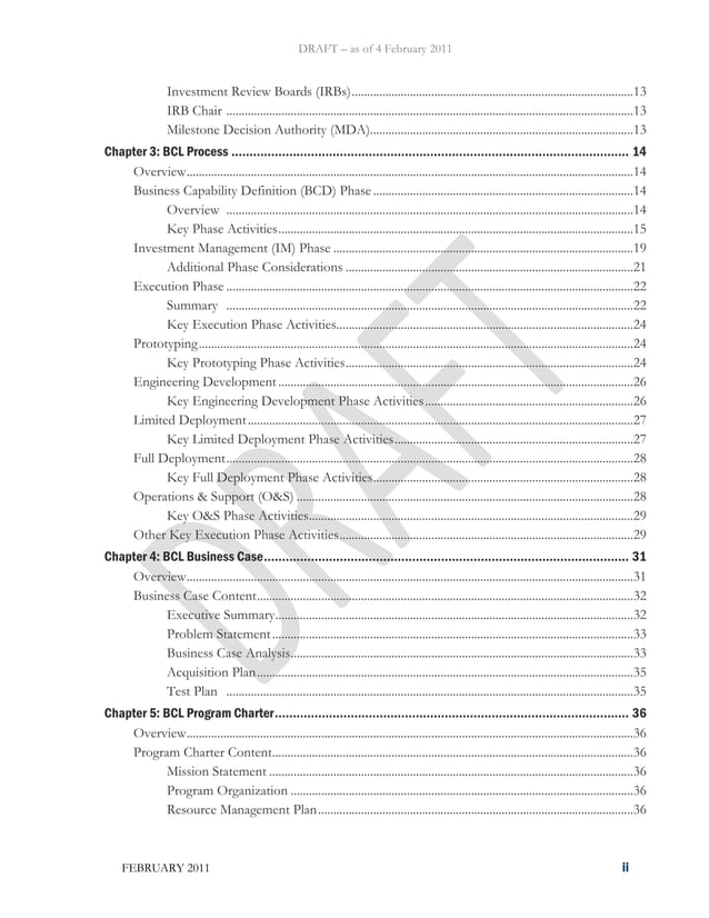 DoD Business Capability Lifecycle (BCL) Guide (Draft) | PDF | Defense ...