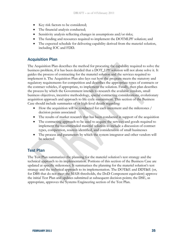 DoD Business Capability Lifecycle (BCL) Guide (Draft) | PDF | Defense ...