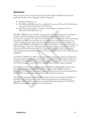 DoD Business Capability Lifecycle (BCL) Guide (Draft) | PDF