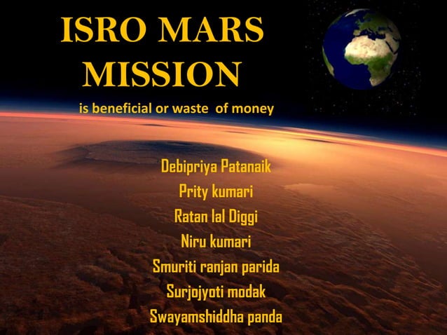 ISRO MARS MISSION | PPTX