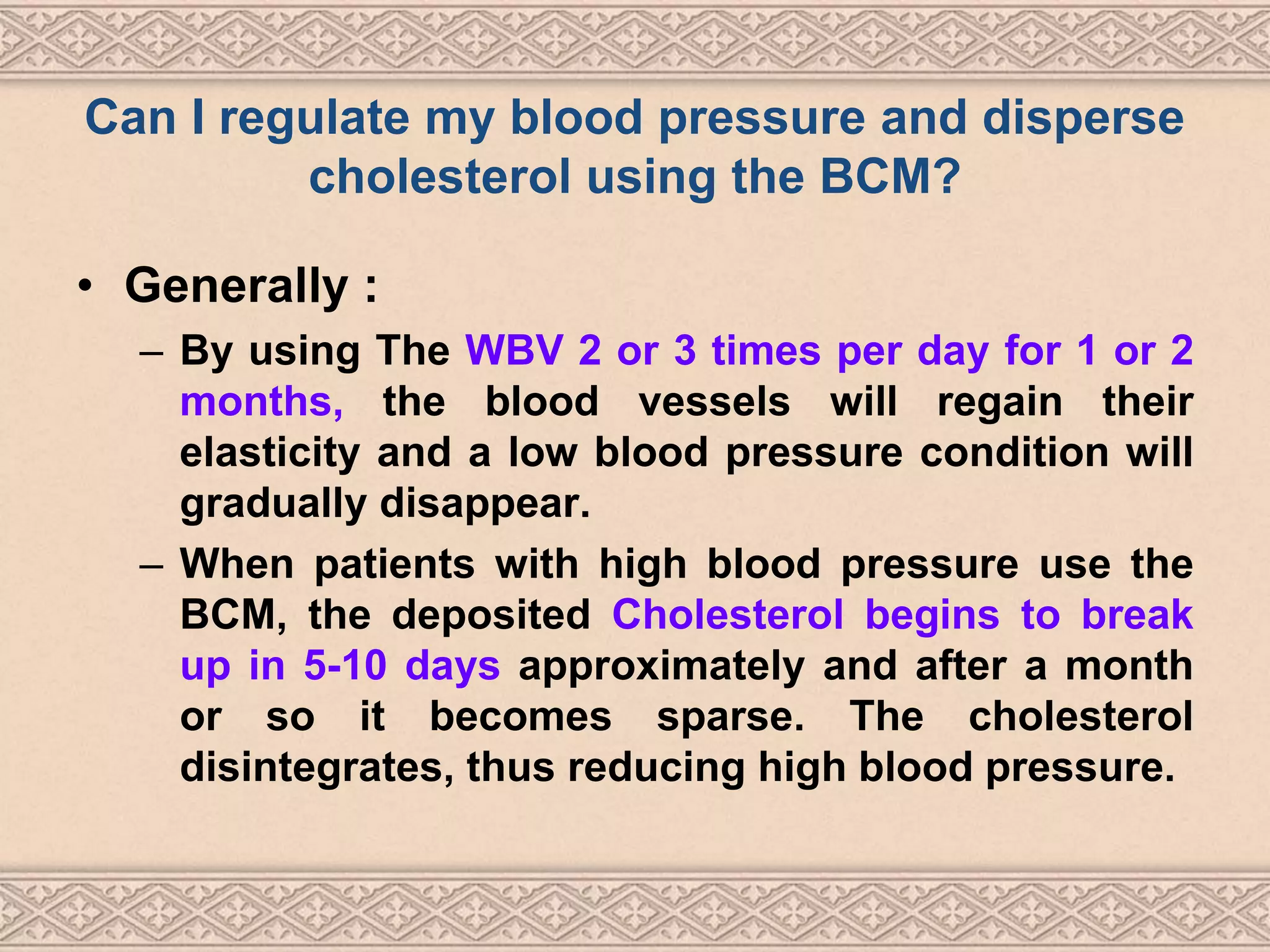 BCM (Blood Circulatory Massager) | PPTX