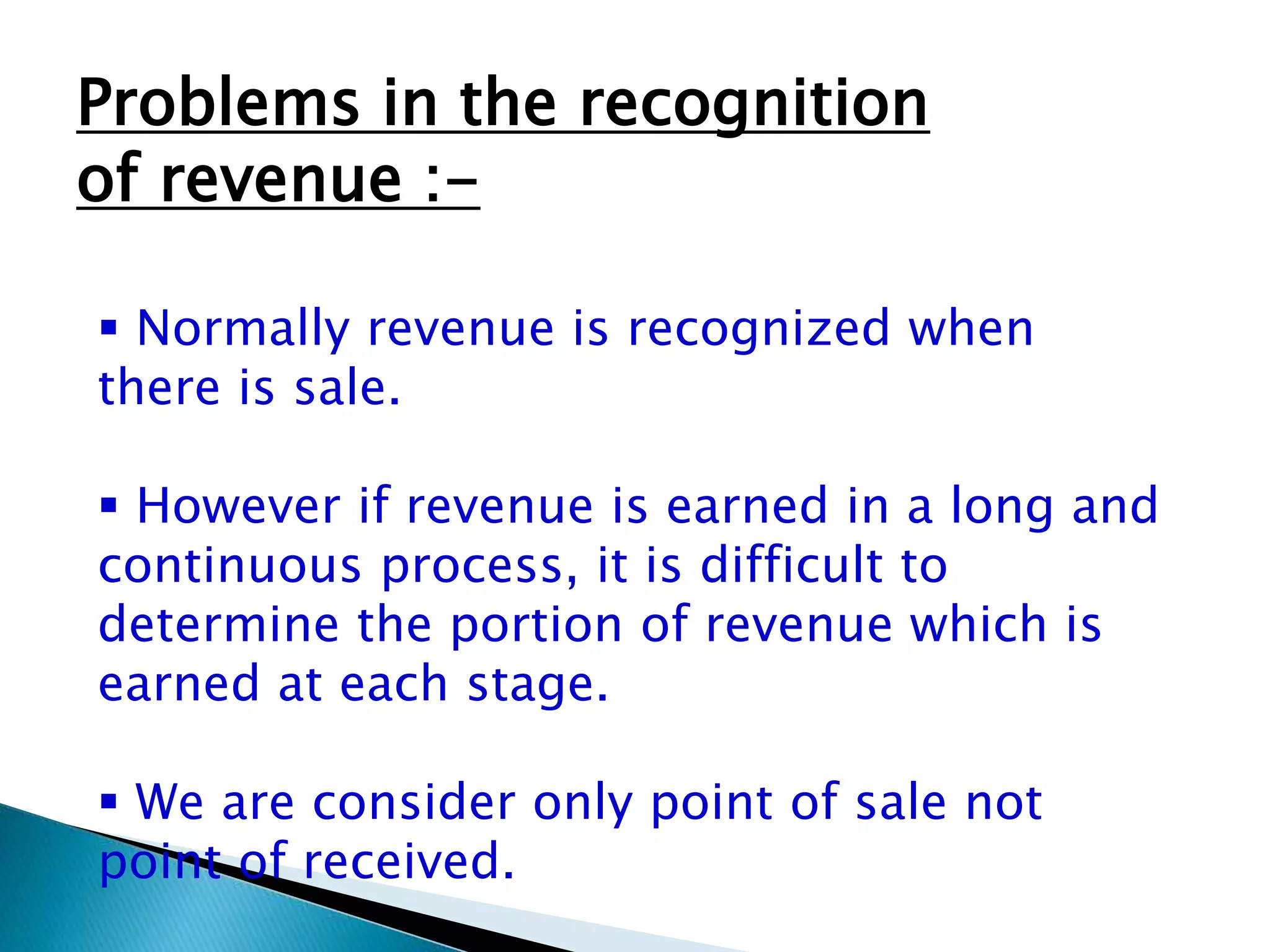 Realization concepts of accountancy | PPT
