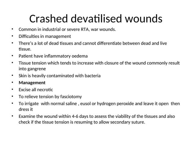 BCM 229 wounds and ulcers.ppt Clinical Medicine | PPT