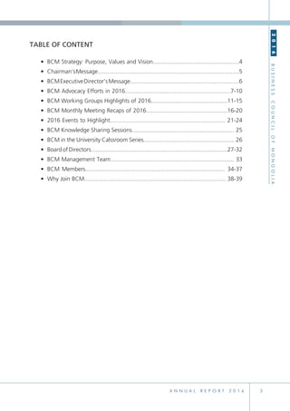 BCM Annual Report 2016 | PDF