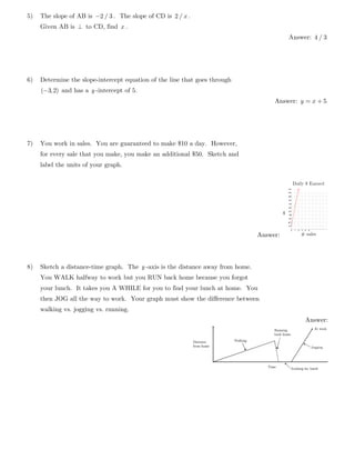 BC Math 10 Graphs Practice Test | PDF