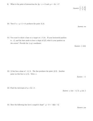 BC Math 10 Graphs Practice Test | PDF