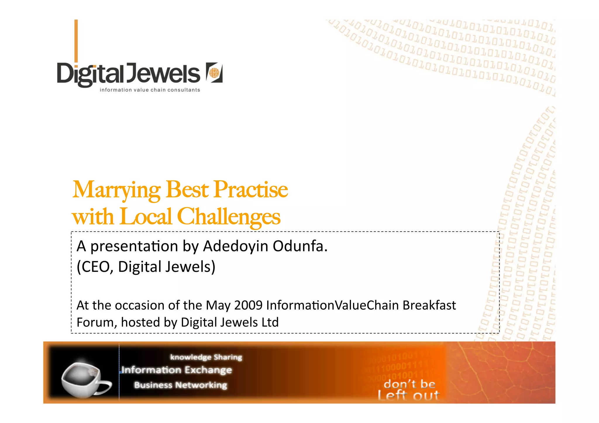 Bcm Best Practise & Local Challenges | PDF
