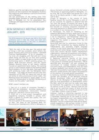 02.2015 Bcm Brochure, Issue 16 | PDF