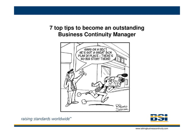 The perfect business continuity manager | PDF