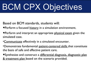 BCM CPX Orientation 2018 | PPT