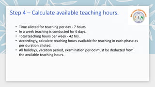 BCME_12_Drafting schedule Final.pptx resource faculty | PPTX
