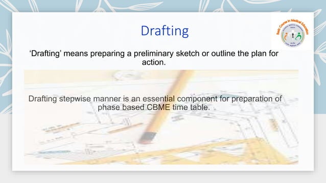 BCME_12_Drafting schedule Final MANYA.pptx | Educational Assessment | Education