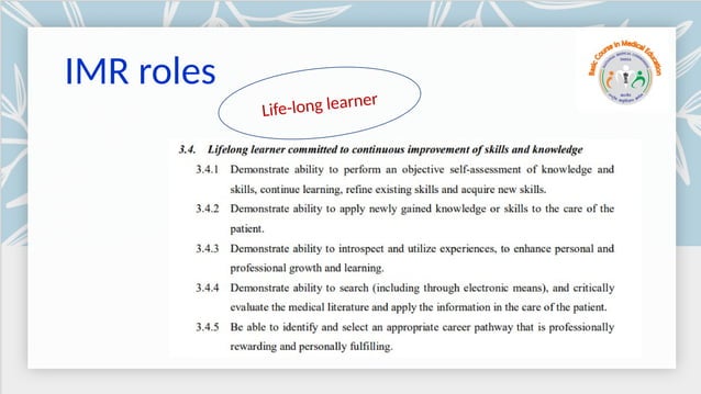 SELF DIRECTED LEARNING IN MEDICAL EDUCATION pptx | PPTX
