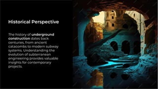UNDERGROUND STRUCTURES AND IT'S ENVIRONMENTAL IMPACTS.IT'S | PDF
