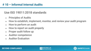 Best Audit Practices: The Top 10 Auditing Mistakes Companies Make | PDF