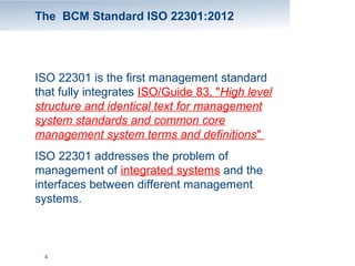 BCM integration with EHS, Crisis Management and Emergency Response . | PPT