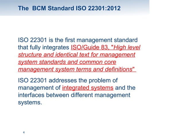 BCM integration with EHS, Crisis Management and Emergency Response . | PPT