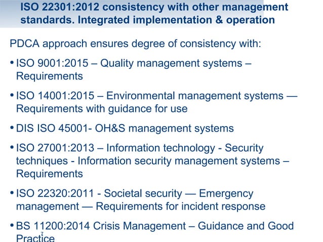 BCM integration with EHS, Crisis Management and Emergency Response . | PPT