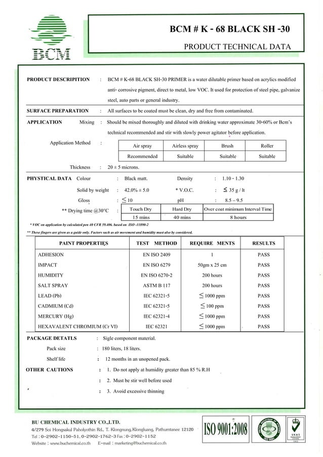 Bcm# k 68 black sh 30 primer | PDF