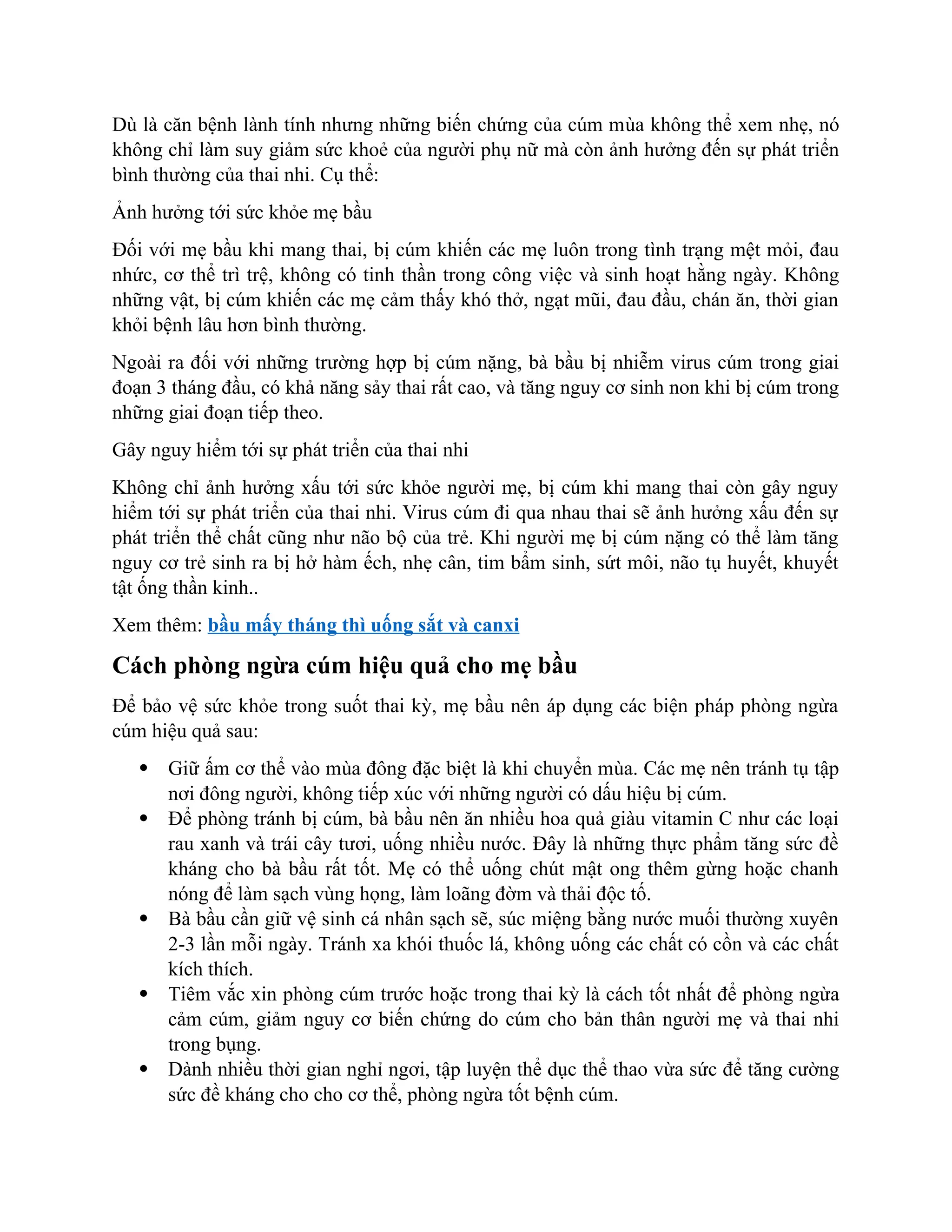 Bị cúm khi mang bầu có thể gây nguy hiểm không.docx