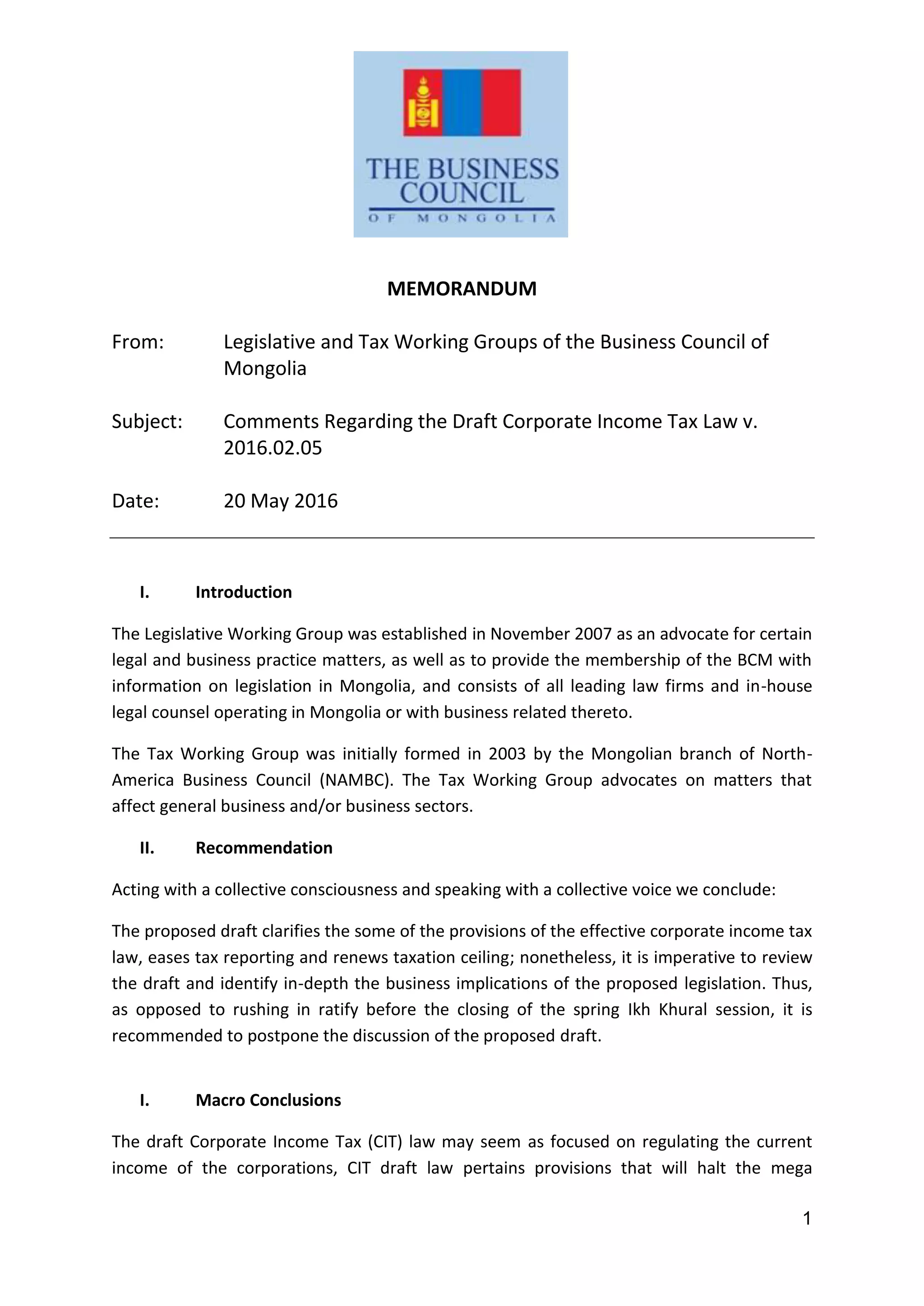 BCM Position CIT Draft | PDF | Business Accounting & Finance | Business