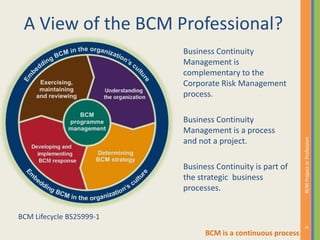 Bcm Project Or Profession V4 | PPTX