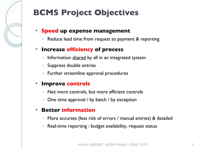 BCMS - BPM Presentation | PPT