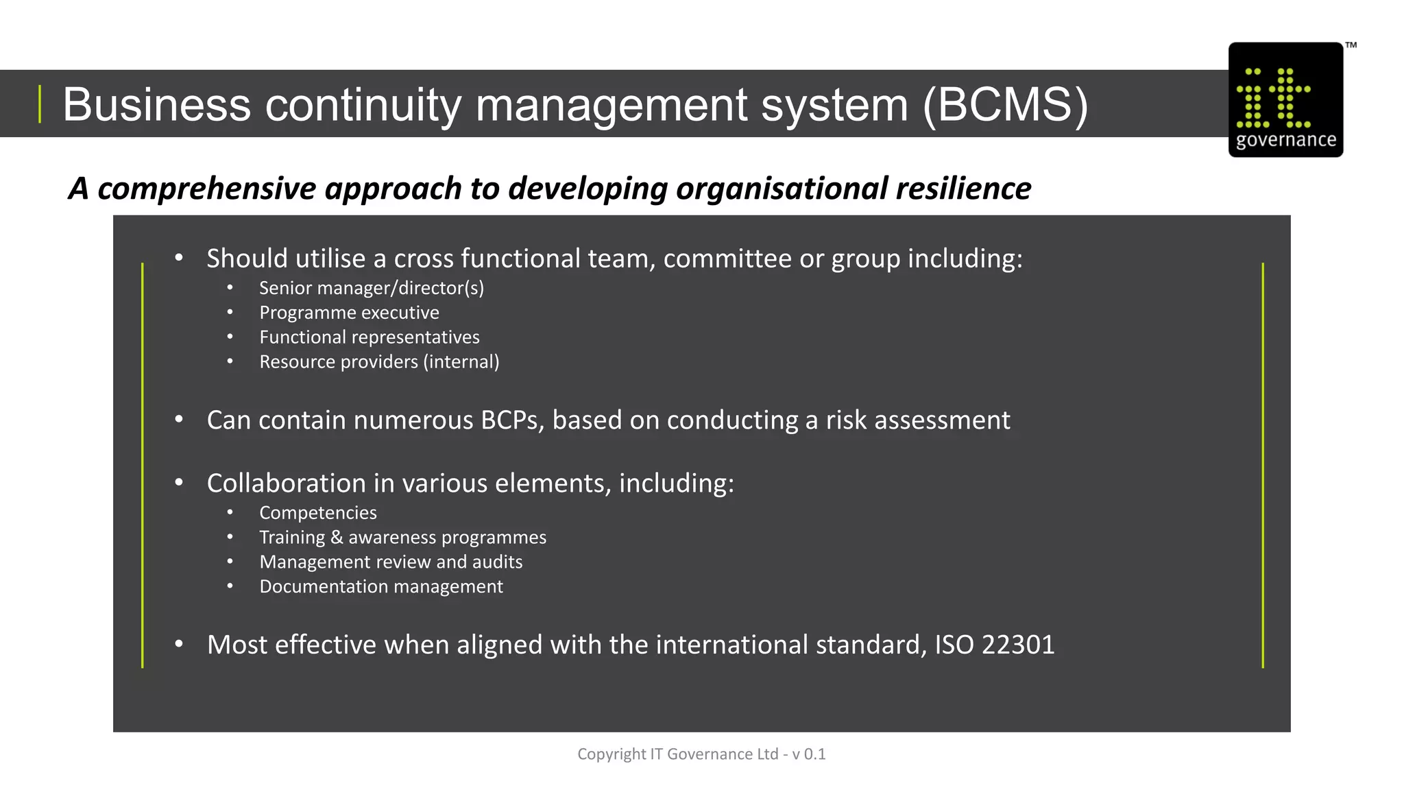 Business Continuity Management: How to get started | PDF