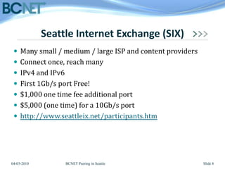 BCNet - Peering | PPT