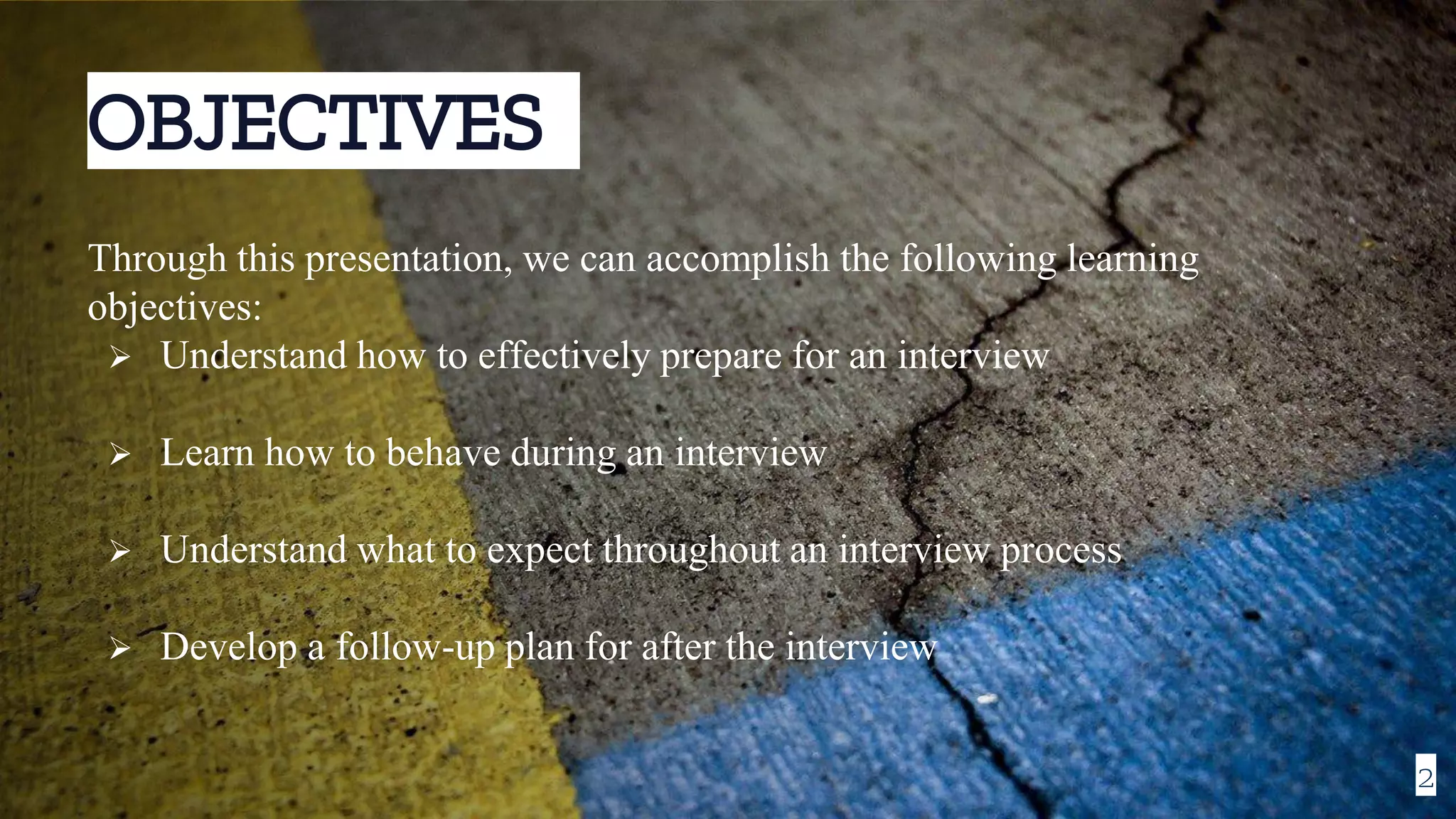 How to conduct yourself In an Interview | PPTX