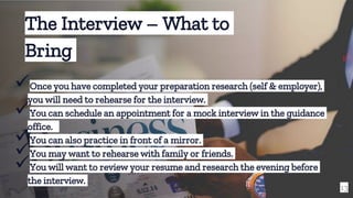 How to conduct yourself In an Interview | PPTX